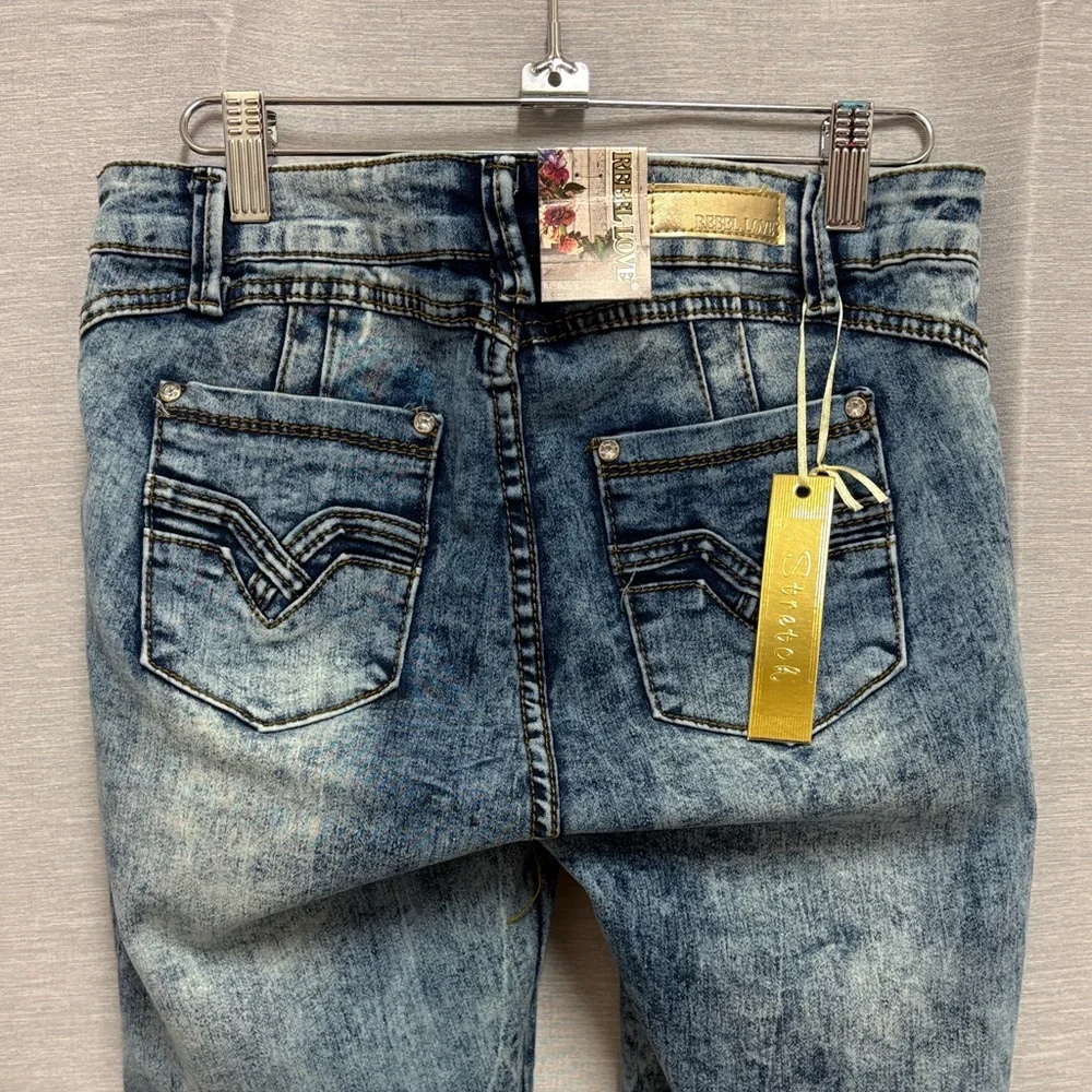 Rebel Love | Jeans | Nwt Rebel Love Skinny Stretch Acid Wash Military ...